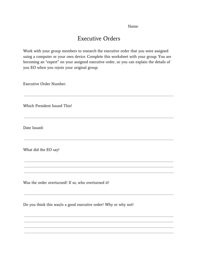 Executive Orders | PDF