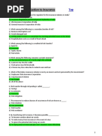 IRDA EXAM - English 250 Questions | PDF | Insurance | Life Insurance