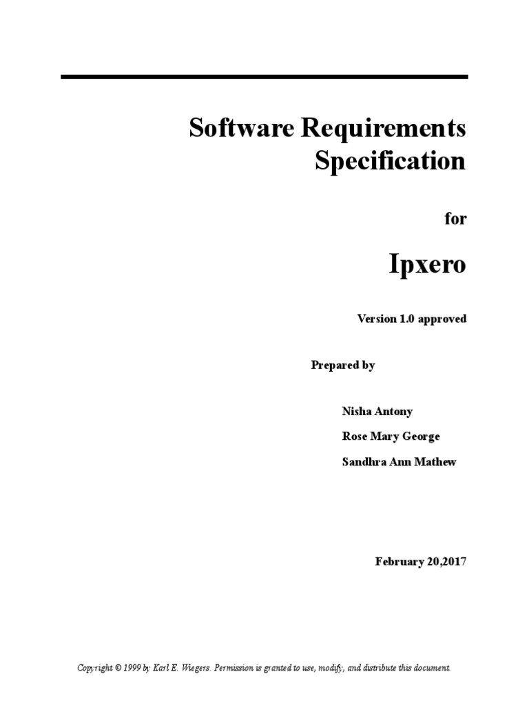IpxEro SRS | PDF | Graphical User Interfaces | Software