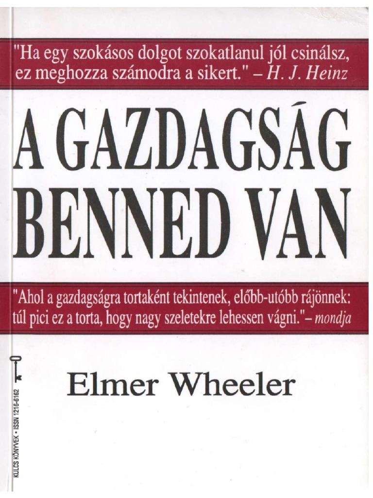 Elmer Wheeler A Gazdagsg Benned Van-Bit-Book PDF | PDF