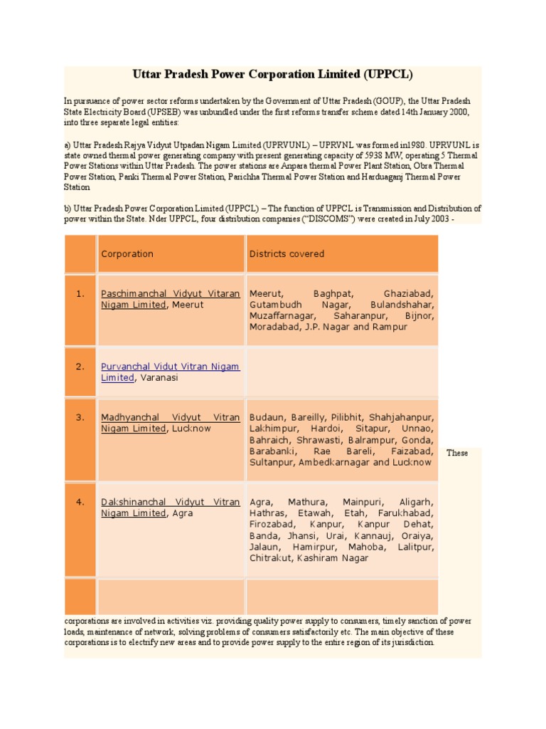 UPPCL | PDF | Power Station | Electromagnetism
