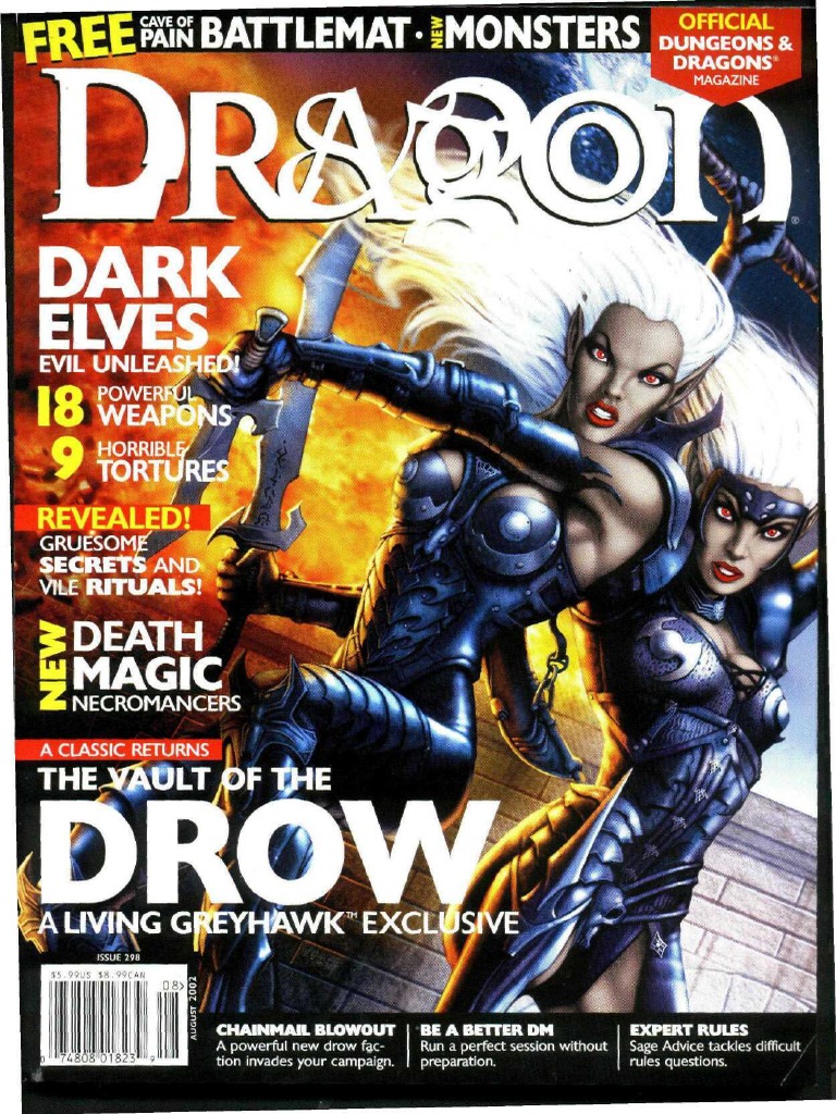 Dragon Magazine #298 | PDF | Drow (Dungeons & Dragons) | Dungeons & Dragons