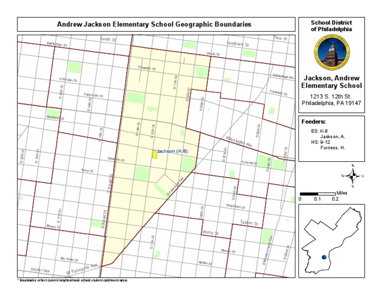 Andrew Jackson School Catchment Map | PDF