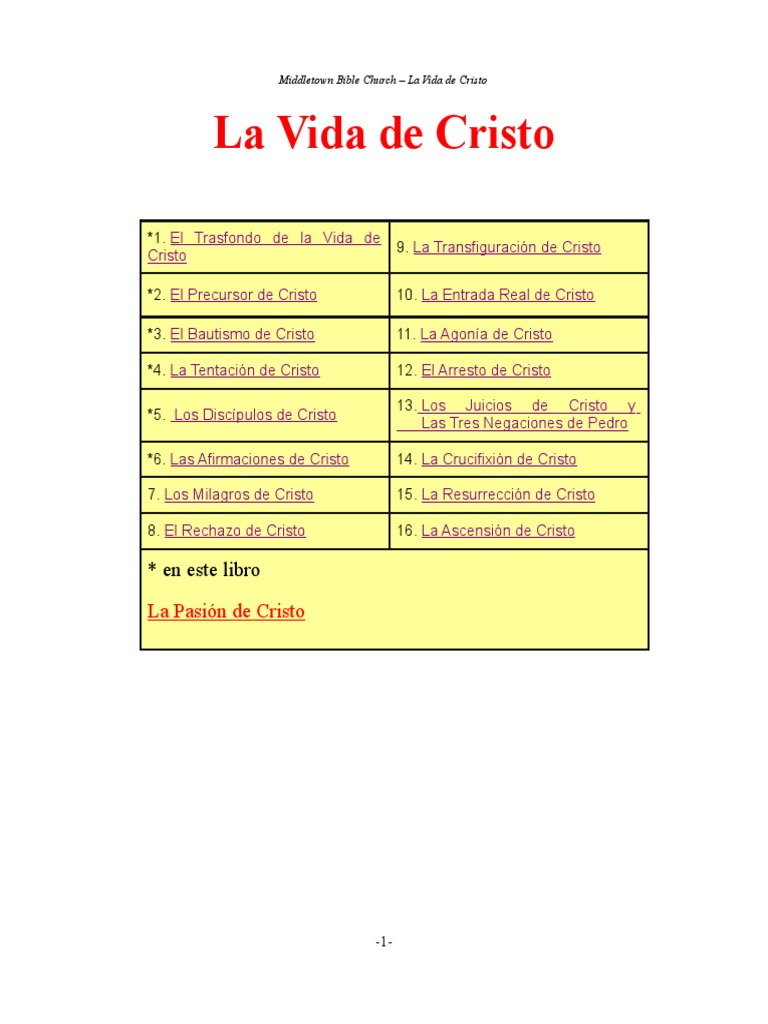 La Vida de Cristo en Middletown | PDF | Herodes el grande | Jesús