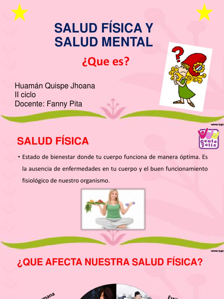 Salud Física y Mental | PDF | Salud mental | Metafísica de la mente Salud Física y Mental | PDF | Salud mental | Metafísica de la mente