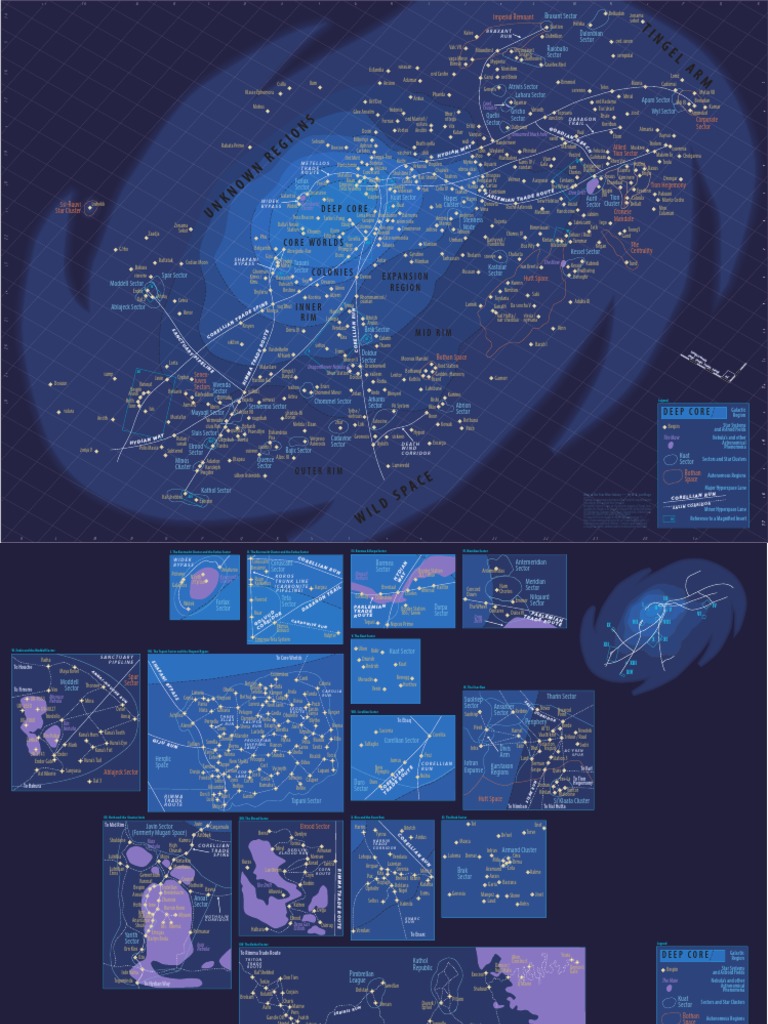 Star Wars Galaxy Map PDF | PDF