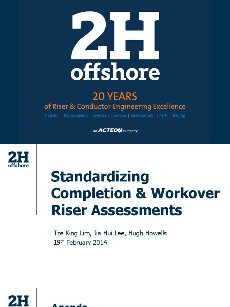 Standardizing Completion and Workover Riser Assessments | PDF | Fatigue ...