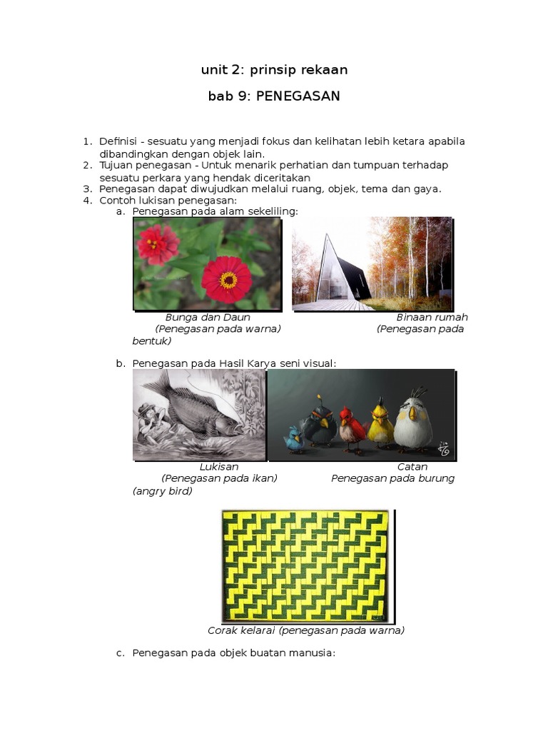 Prinsip Penegasan dalam Seni Visual | PDF | Seni