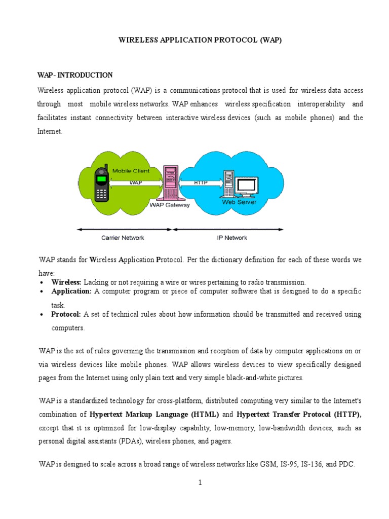 Wireless Application Protocol | PDF | World Wide Web | Internet & Web