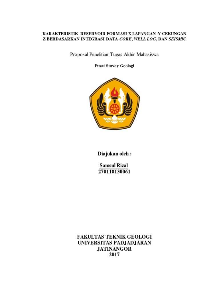 Proposal Usulan Penelitian - Samsul Rizal - UNPAD PDF | PDF