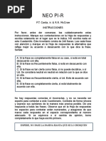 Protocolo BFI Con Evaluación | PDF | Sicología