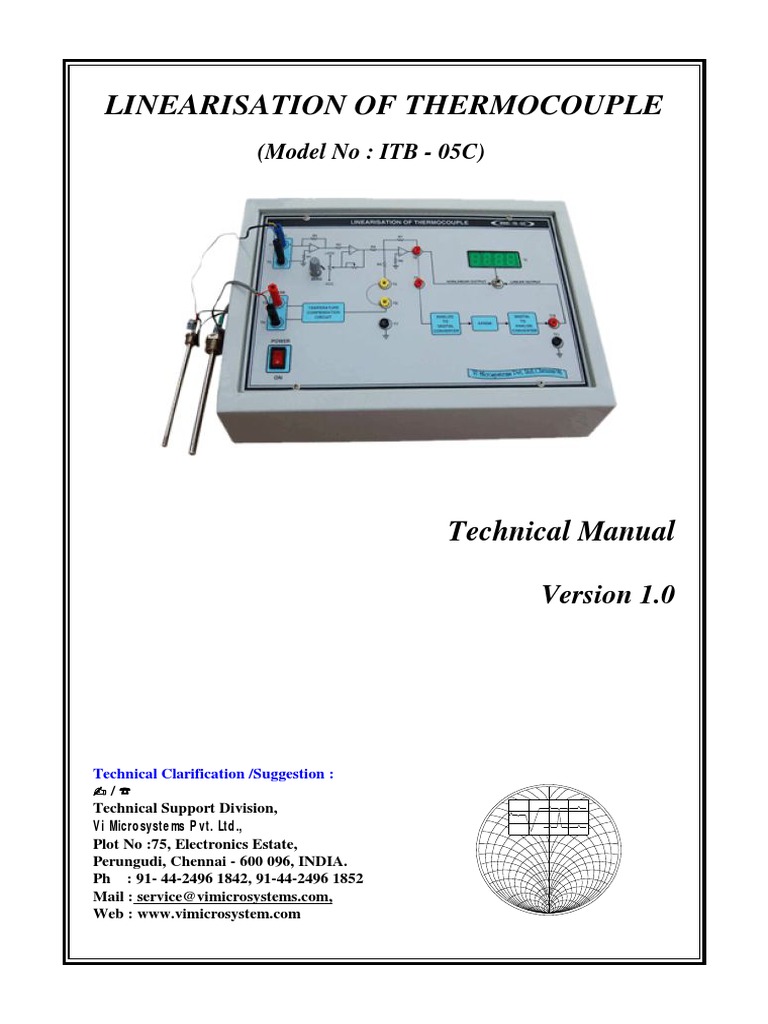 Itb-05c Linearisation of Thermocouple | PDF | Analogue Electronics | Thermocouple