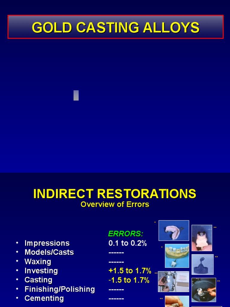 Gold Alloys PPT | Corrosion | Metals