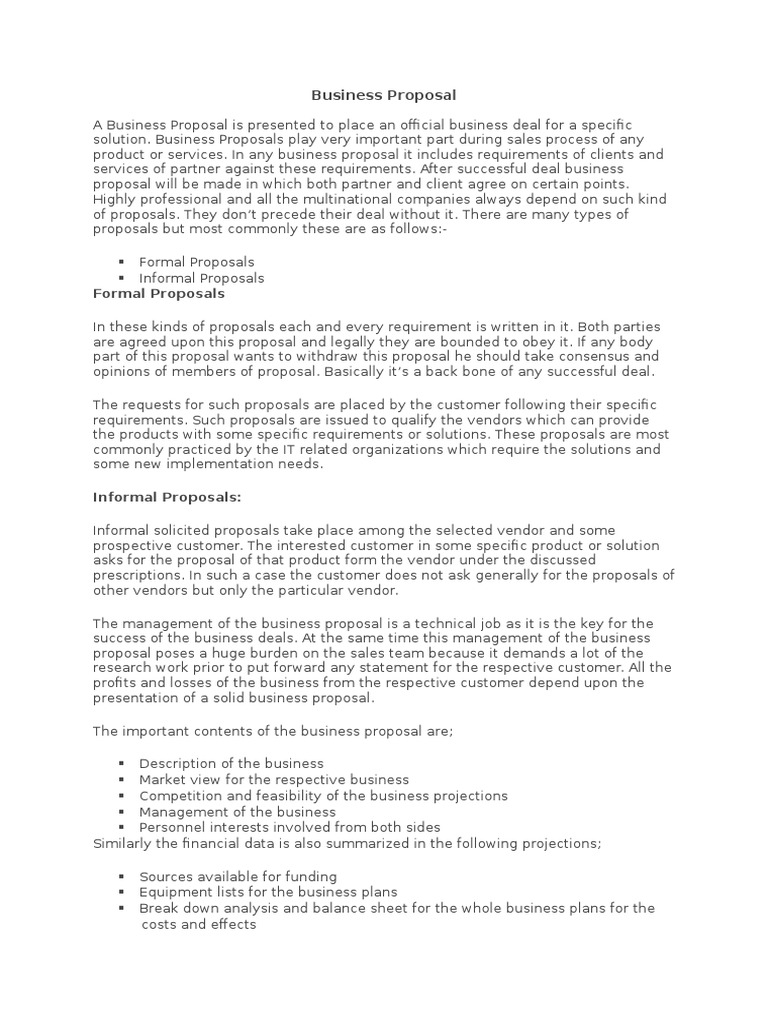 1-Introduction of Proposal | PDF | Request For Proposal | Feasibility Study