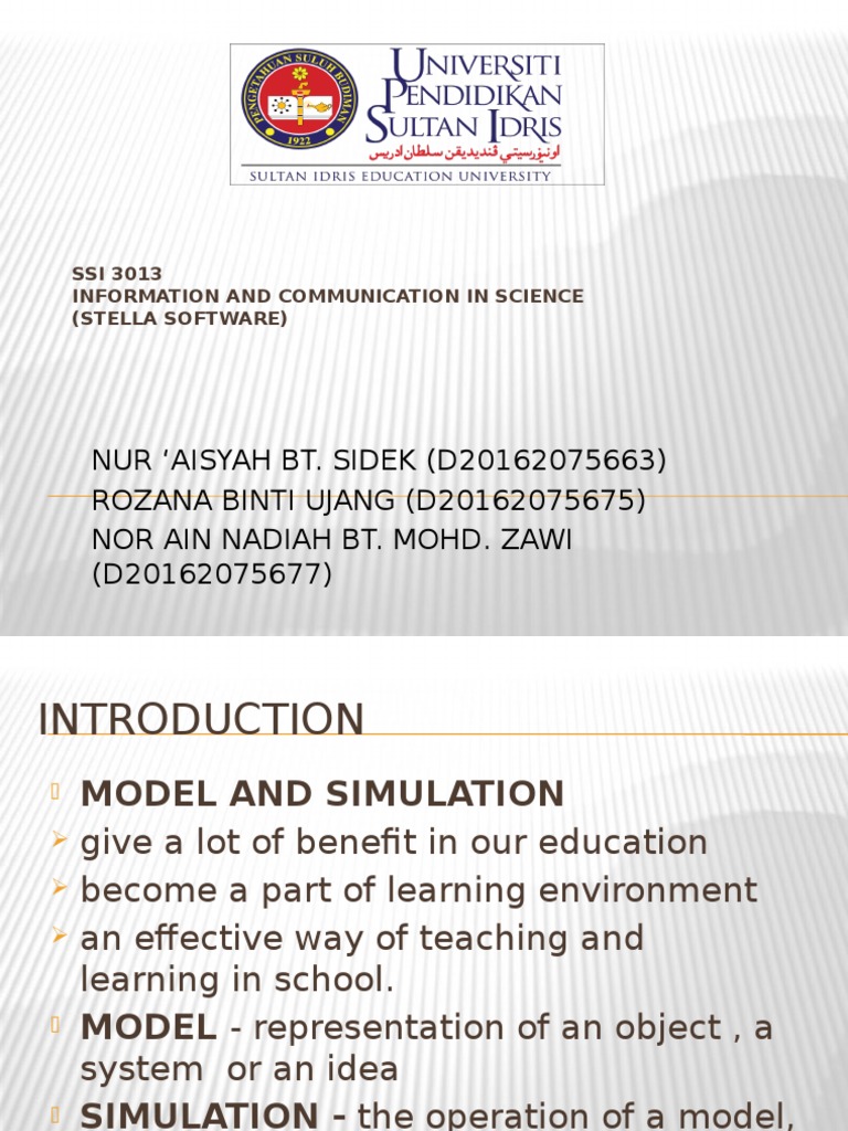 NUR AISYAH BT. SIDEK (D20162075663) ROZANA BINTI UJANG (D20162075675 ...