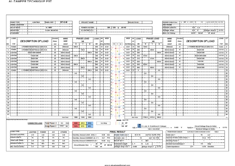 Load Calculation | PDF | Force | Electrical Equipment