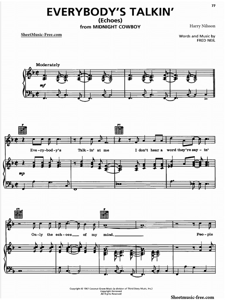 everybody-s-talkin-sheet-music-harry-nilsson-sheetmusic-free-com-pdf