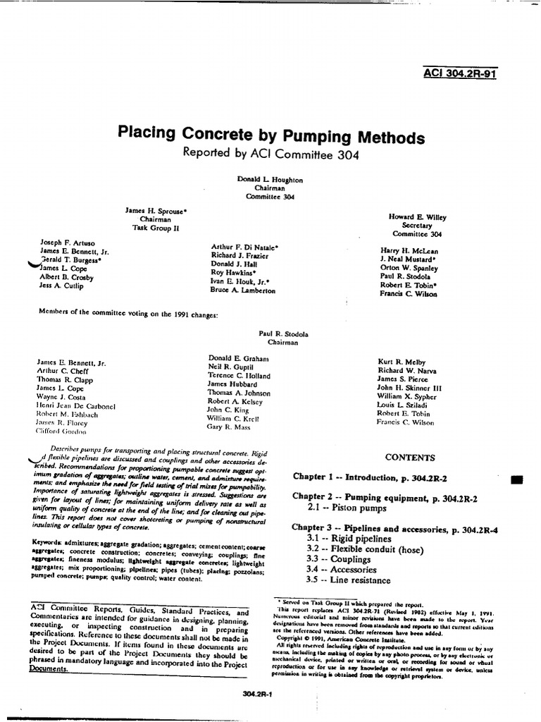 Aci 304.2R-91 | PDF