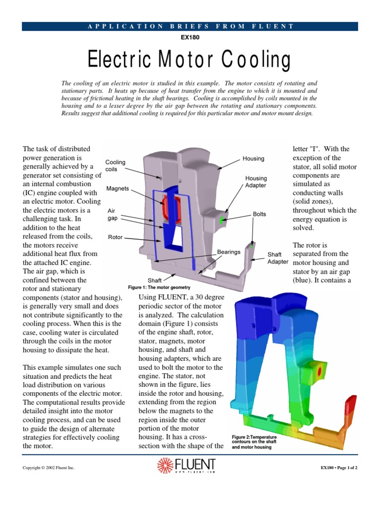 Ex180 Electric Motor Cooling | Electric Motor | Engines