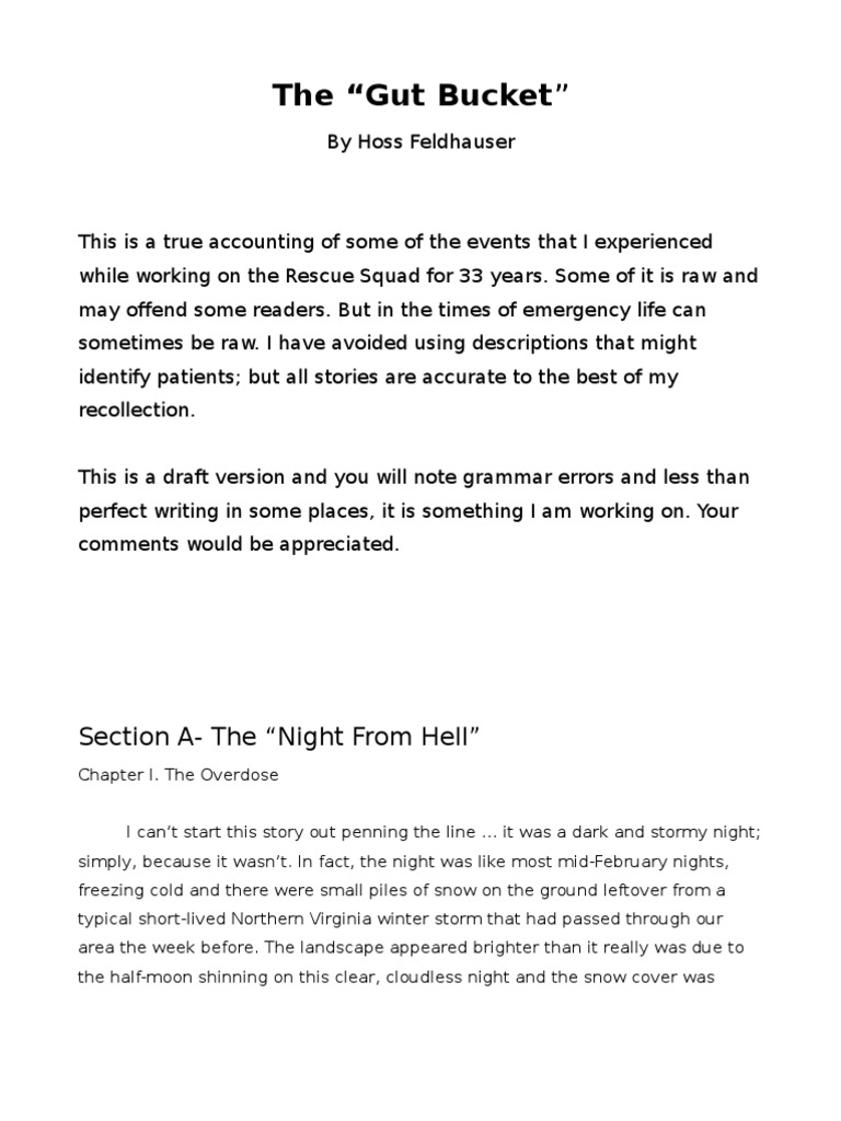 Gut Bucket | PDF | Emergency Department | Patient