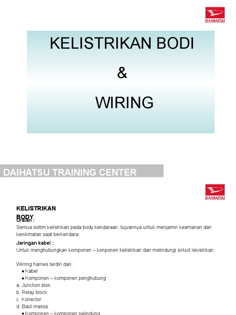 12.B. Kelistrikan Bodi & Wiring | PDF | Teknologi & Rekayasa