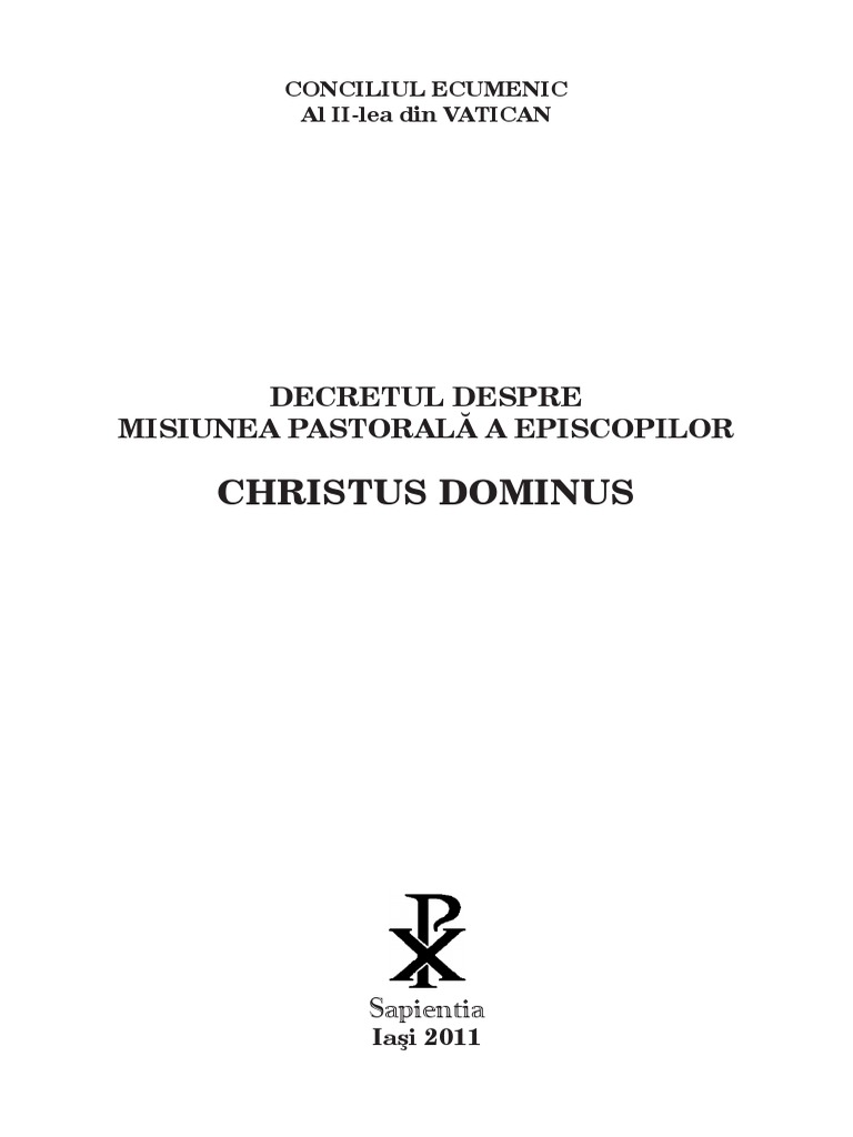 Christus Dominus PDF | PDF