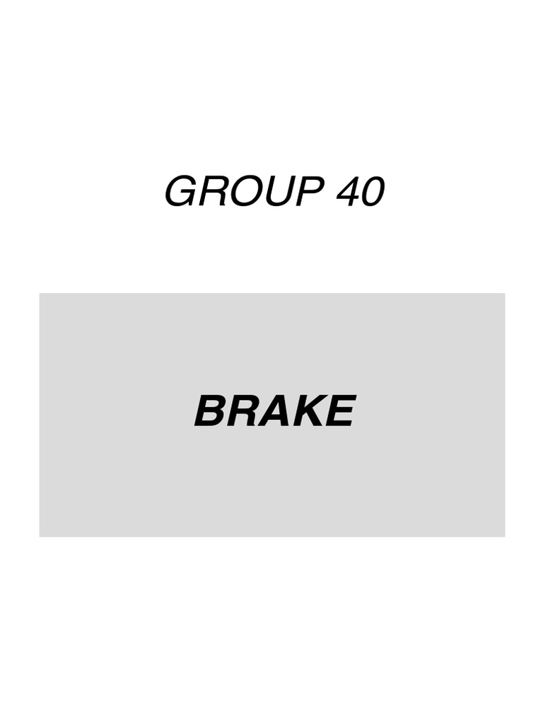 Brake PDF | PDF | Brake | Vehicle Parts