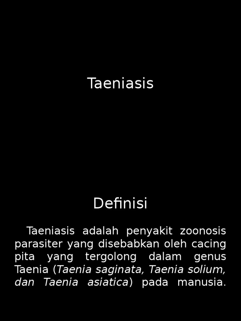 Taeniasis | PDF