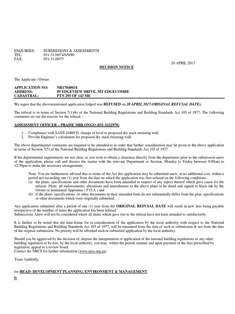 Decision Notice | Common Law | Public Law