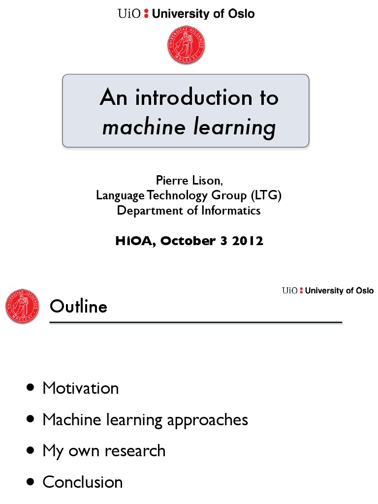 An Introduction To Machine Learning | PDF | Machine Learning | Action ...