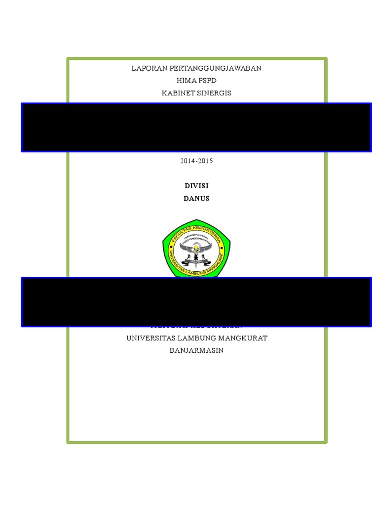Laporan Pertanggungjawaban Danus | PDF