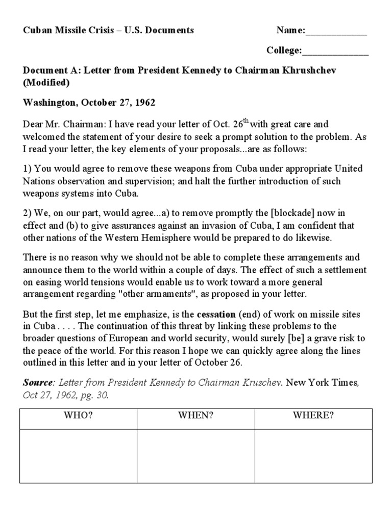 Cuban Missile Crisis Usa | PDF | Cuban Missile Crisis | Global Politics