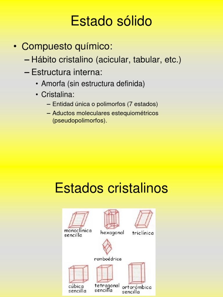 Propiedades de Los Solidos PDF | PDF | Sólido amorfo | Química
