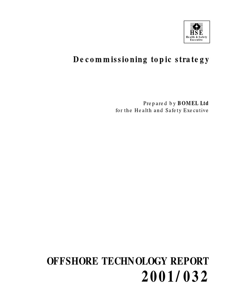 Decommissioning HSE | PDF | Offshore Drilling | Waste