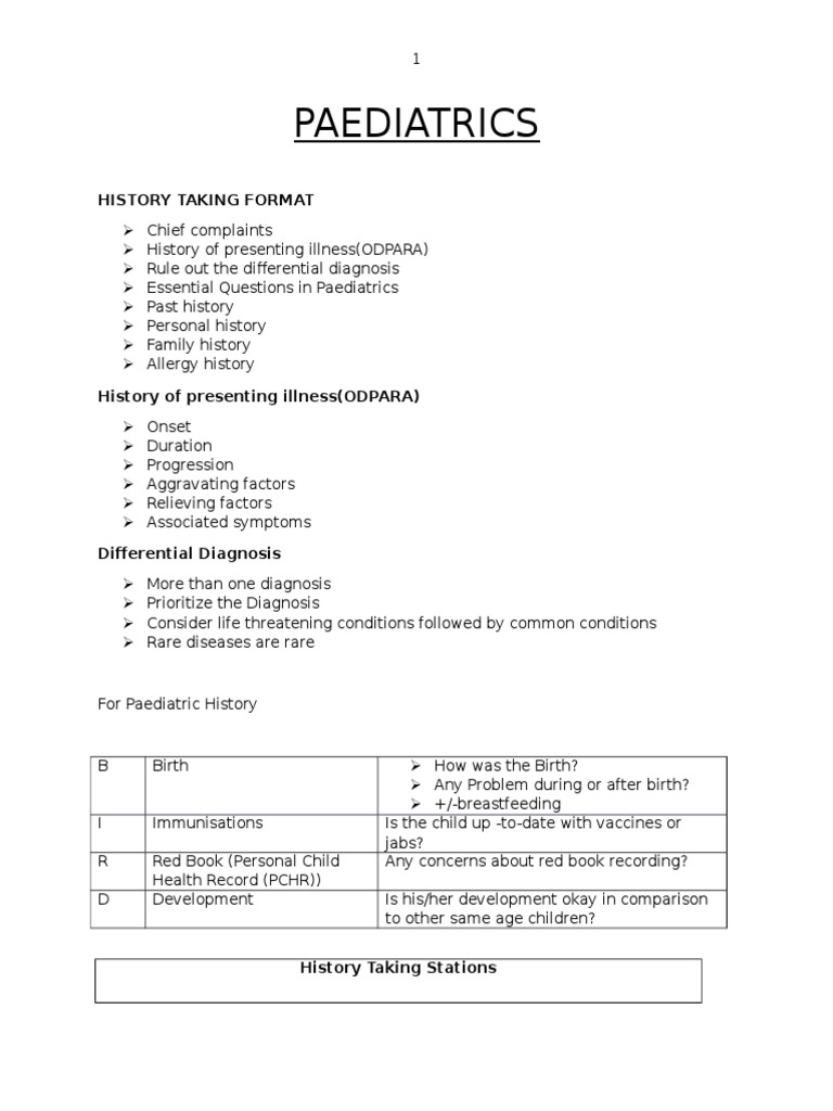 Pediatric History Guidelines | PDF | Coeliac Disease | Gluten Free Diet