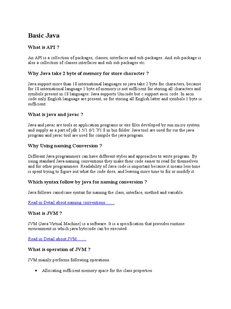 Core Java Interview QSTN | PDF | Java Virtual Machine | Class (Computer Programming)