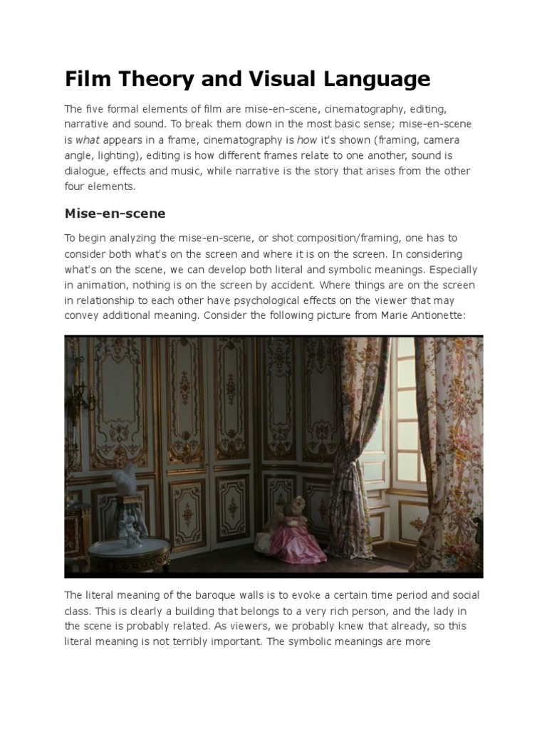 Film Theory | PDF | Cinematography | Film Director