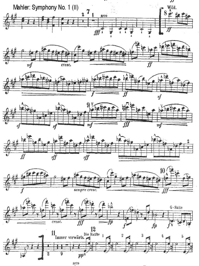 Mahler 1 Excerpt | PDF