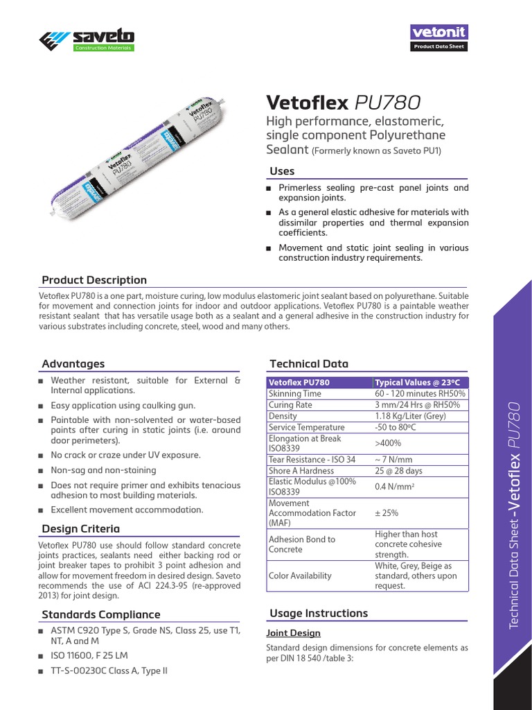 Vetoflex Doc Technical Map en 2002 | PDF | Adhesive | Concrete