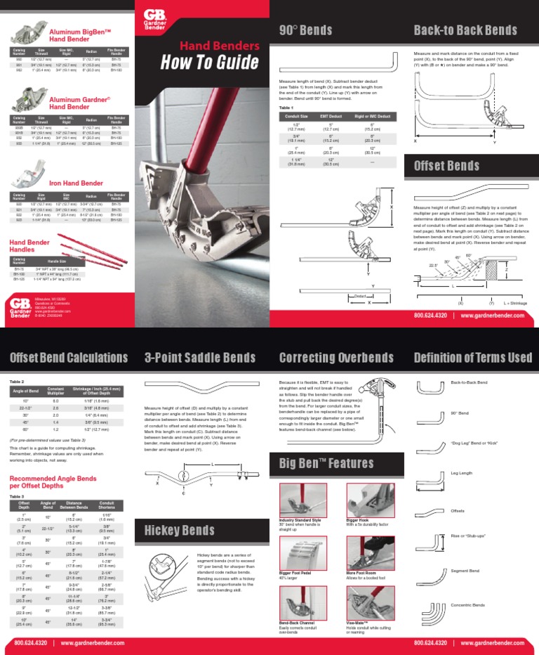 B-0040 Bender How to Guide | Angle | Mathematics