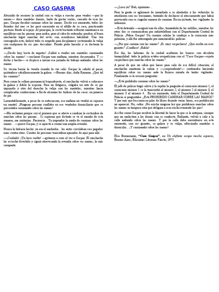 Caso Gaspar | PDF | Violencia | Ocio