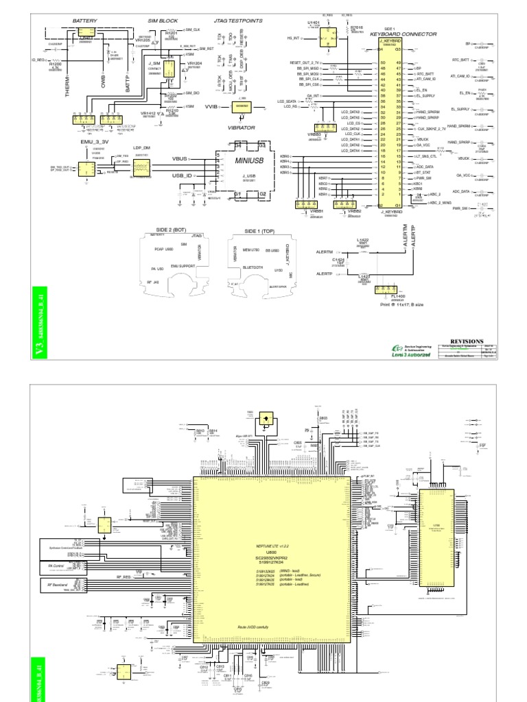 Motorolla v3 Schematics PDF | PDF