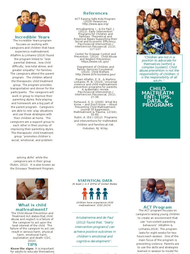 Child Maltreatment Brochure | Download Free PDF | Child Neglect | Child ...