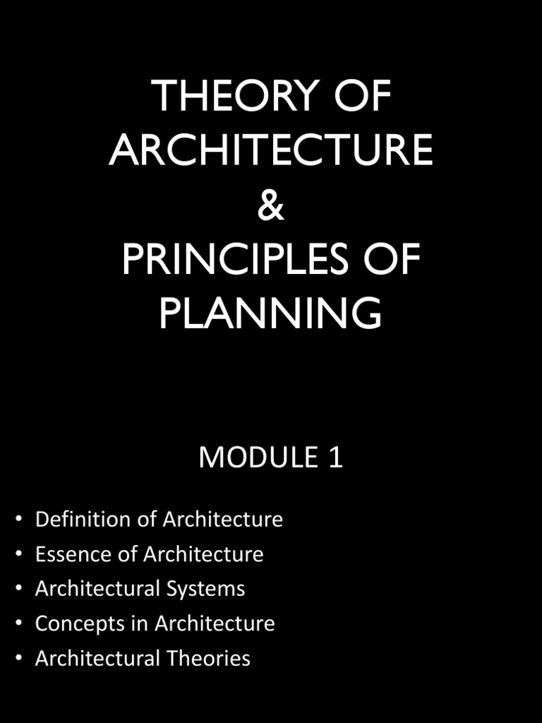 1 Intro To Architecture | PDF | Theory | Ideologies
