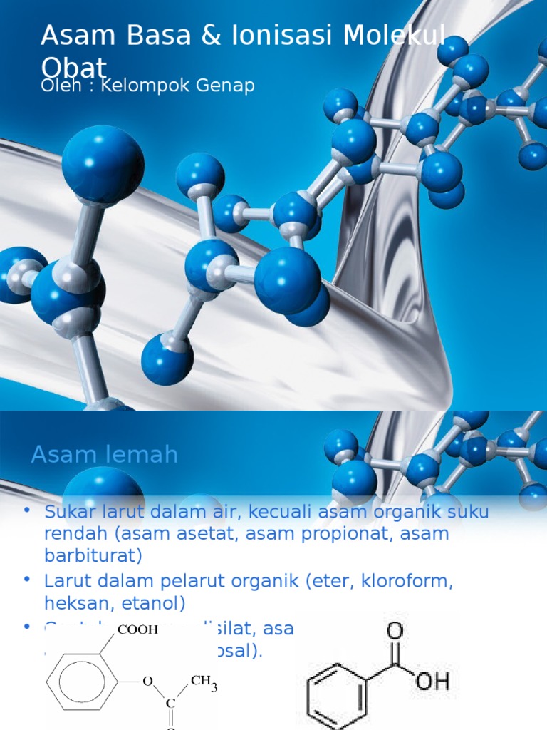Asam Basa & Ionisasi Molekul Obat | PDF