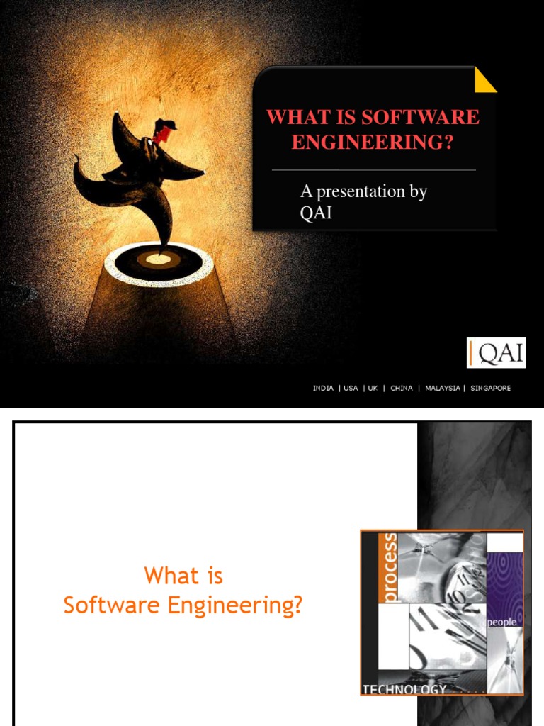 What Is Software Engineering?: A Presentation by QAI | PDF | Software ...