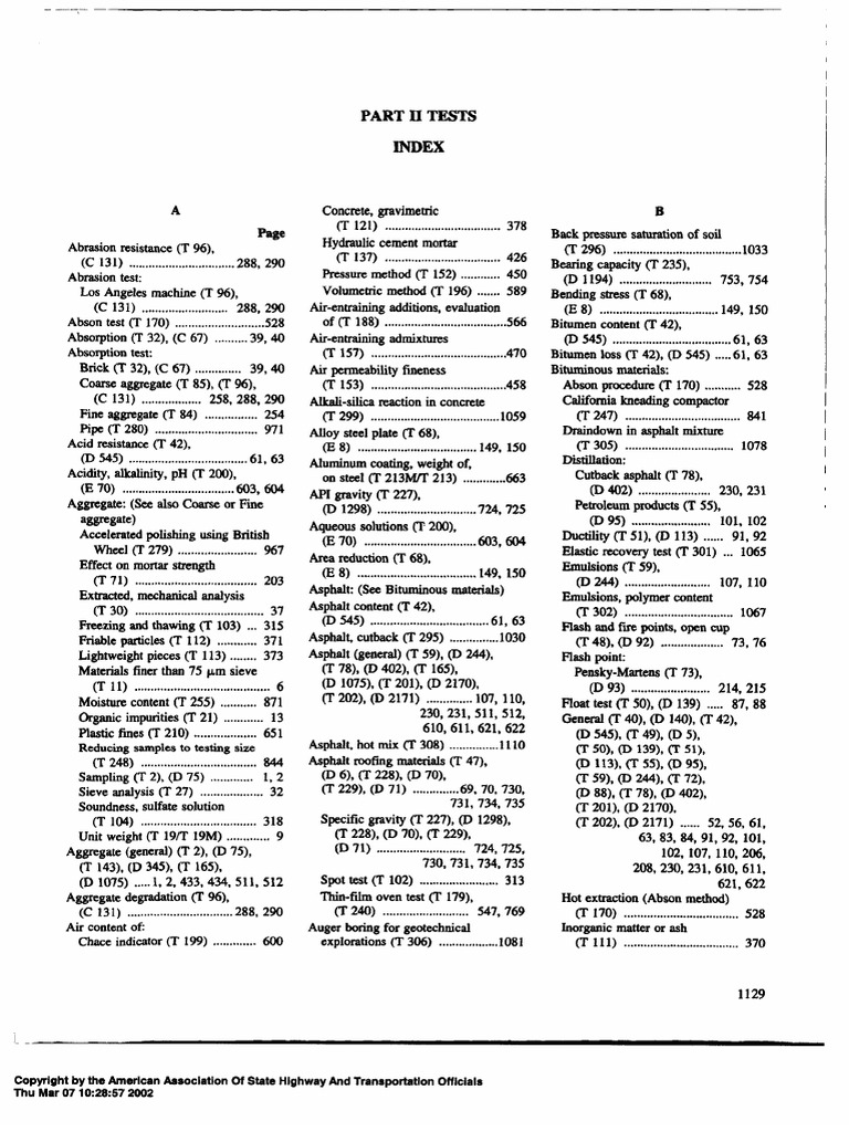 AASHTO Standard Specification For Highway Bridges (Loading and General ...