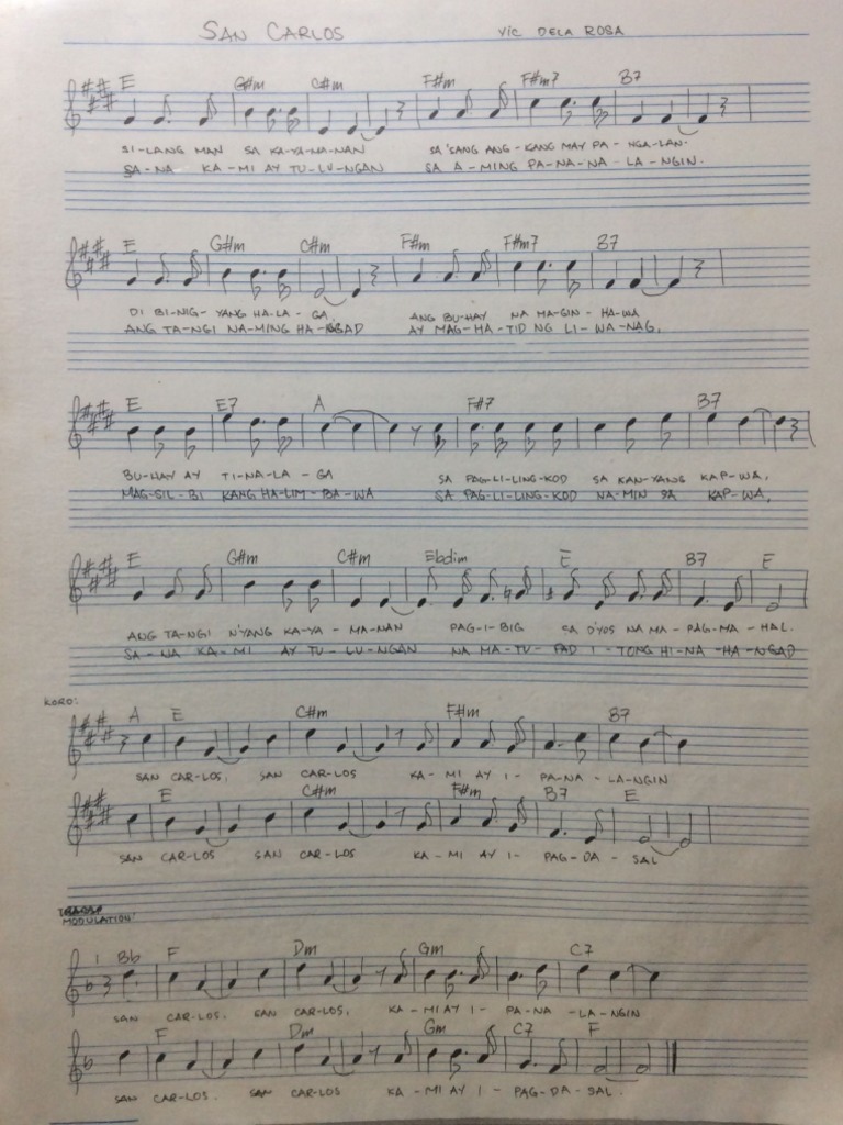 San Carlos Hymn | PDF