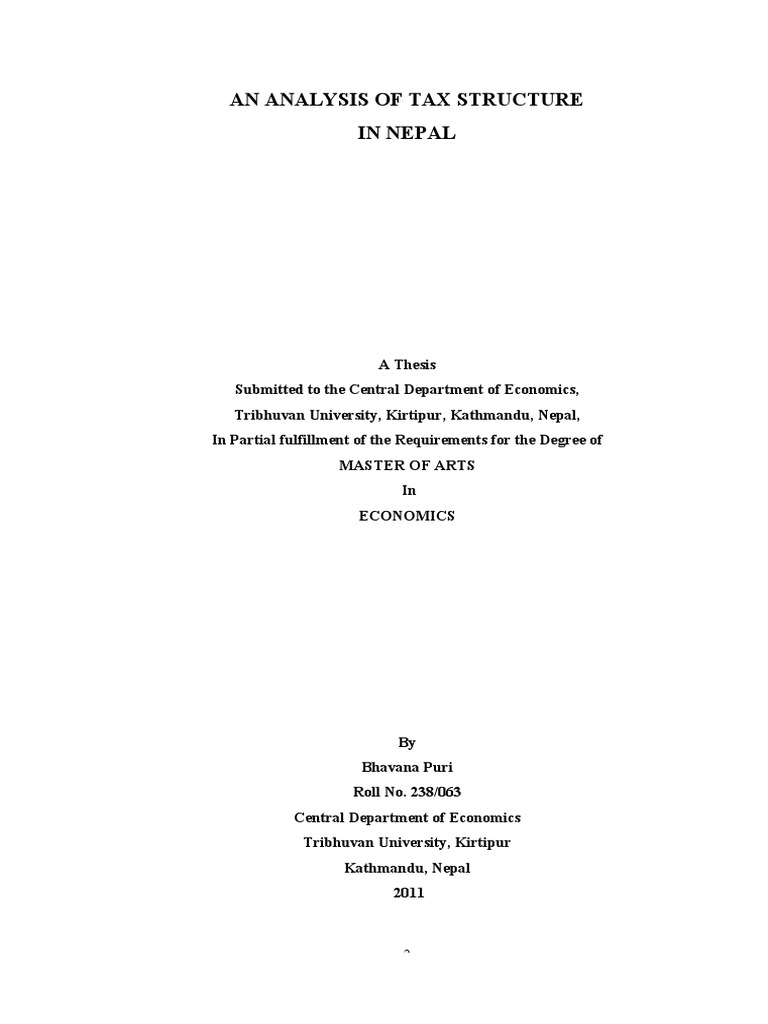 Thesis | PDF | Value Added | Value Added Tax