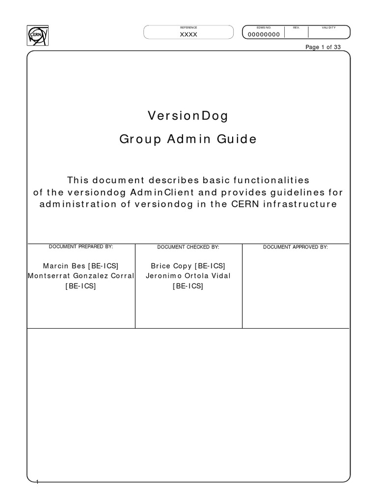 Versiondog AdminGuide | PDF | Client–Server Model | Backup